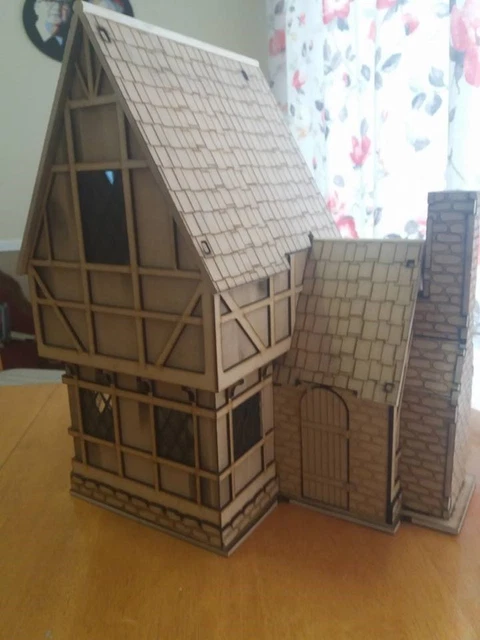 WOODEN MADE-TO-ORDER TUDOR Dolls House 1/24 scale. Assembly required £ ...