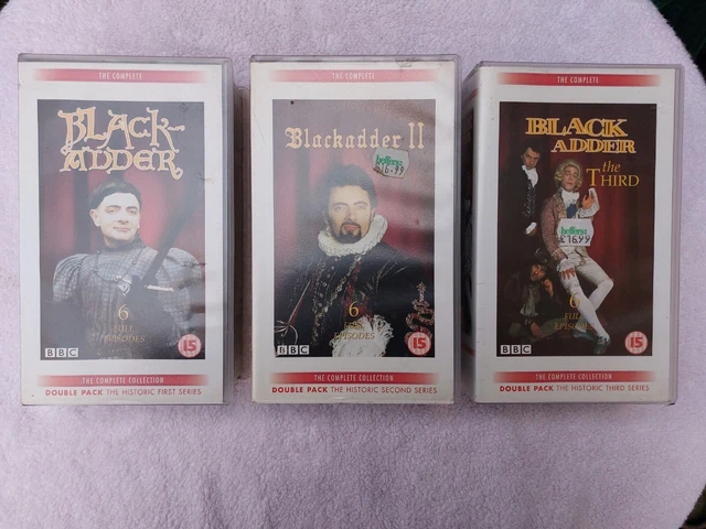 THE COMPLETE TRILOGY Of Blackadder VHS Tapes £0.99 - PicClick UK