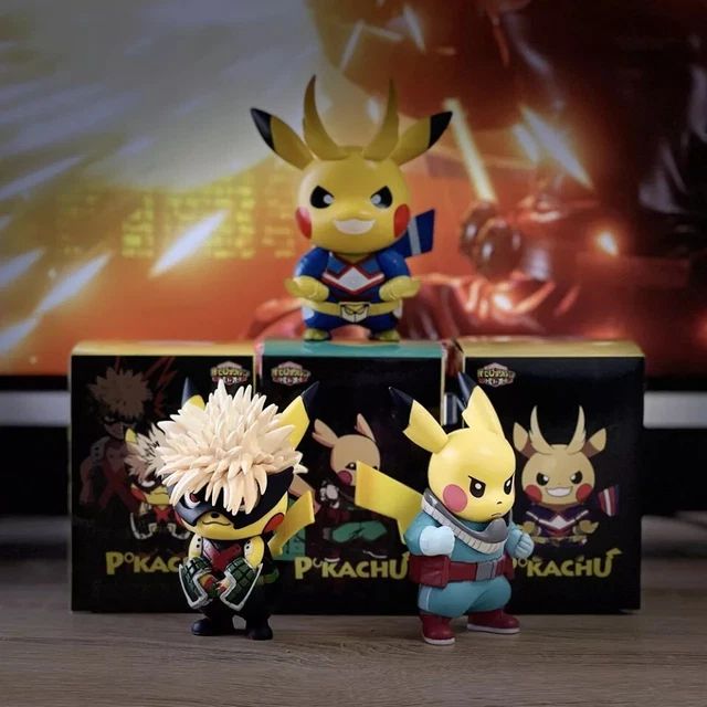 POKEMON FIGURINE MY hero academia Pikachu fusion deku all might et ...