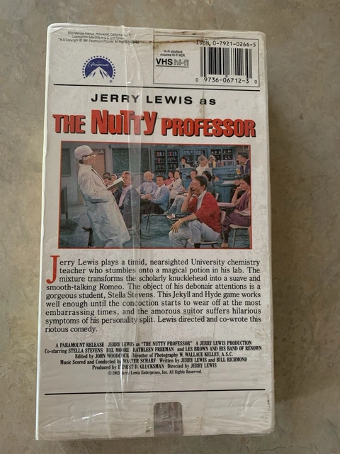 THE NUTTY PROFESSOR - Jerry Lewis (VHS, 1991) **Brand New, Factory ...