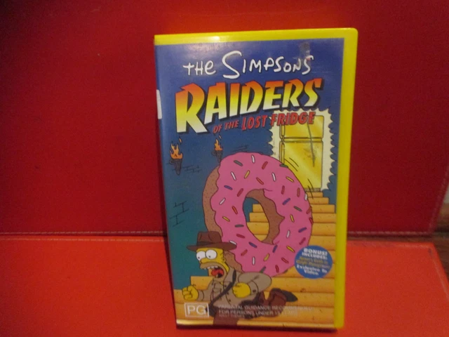 THE SIMPSONS RAIDERS of the lost fridge VHS cassette collectable RARE ...