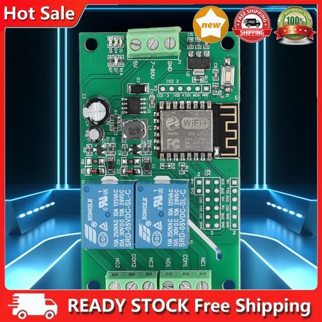 ESP8266 WIFI SWITCH Controller Board DC 5V 10A PCB Relay Module Based on Arduino £7.67 - PicClick UK