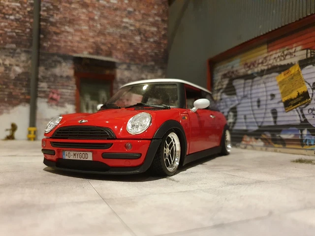 MINI COOPER 2001 1/18 tuning modified umbau conversion EUR 49,00 ...