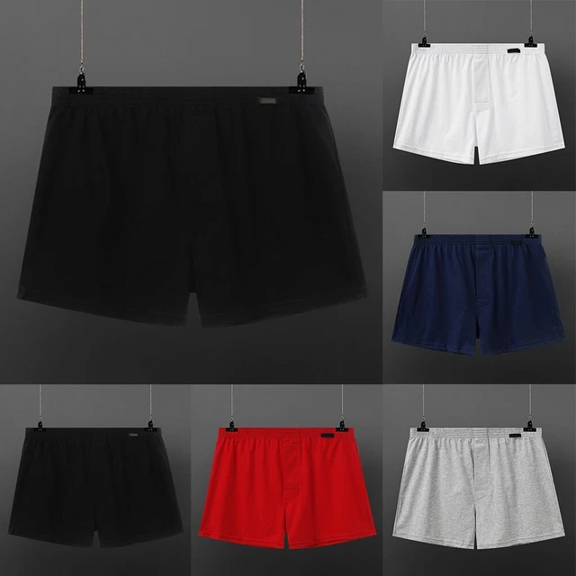 BOXER HOMME SEXY ample slip maison short caleçon lingerie blanc L 3XL ...