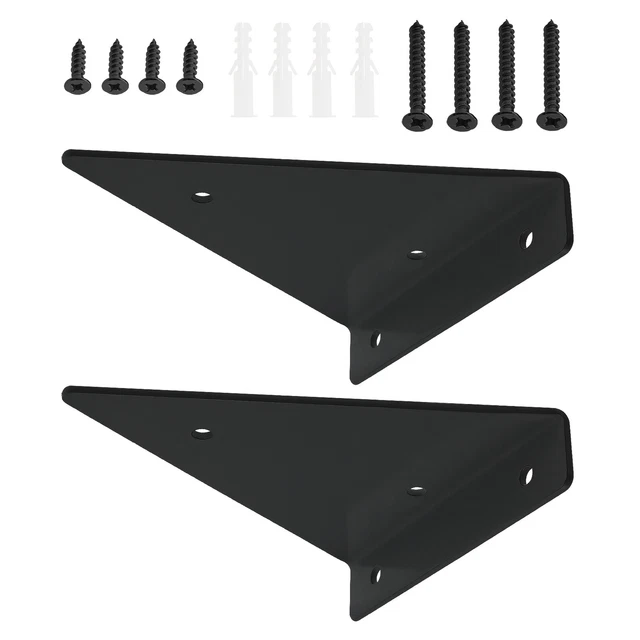 2 PZ STAFFE mensola triangolari supporti mensola montati a parete per ...