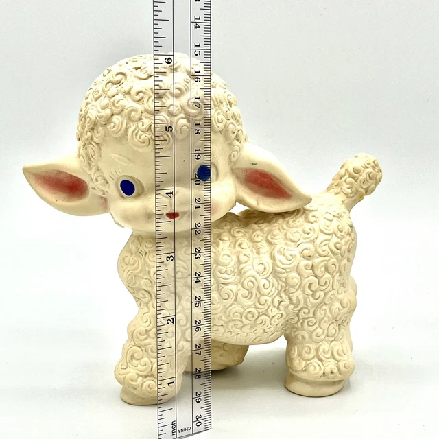 VNTG 1955 THE Sun Rubber Co Lamb/Sheep Squeaky Toy £18.96 - PicClick UK