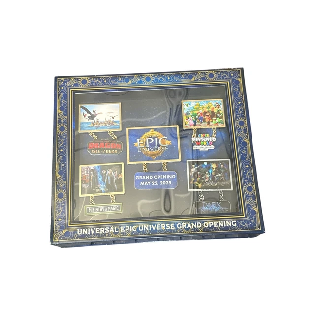 UNIVERSAL EPIC UNIVERSE Grand Opening Day 2025 Limited Edition 5 Boxed ...