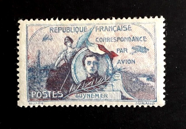 VIGNETTES FRANCE POSTE Aerienne Precurseur 1920 Guynemer Gomme* EUR 15 ...