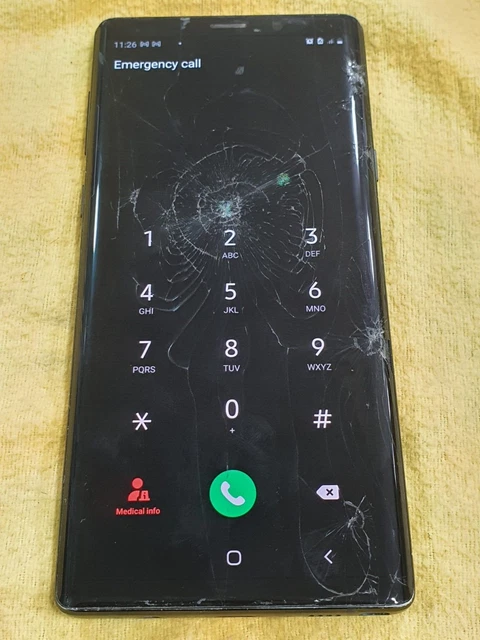 TG174 SAMSUNG GALAXY Note 9 N950F LCD Only Broken Glass Read ...