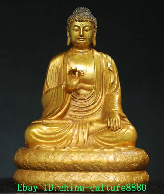 13 &ANCIEN BOUDDHISME tibétain bronze doré Shakyamuni comme le Bouddha EUR 444,00 - PicClick FR