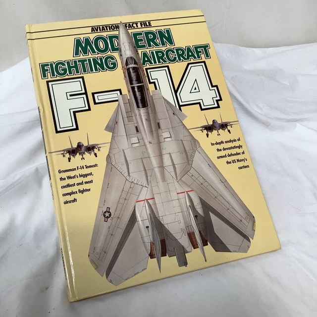 F-14 TOMCAT AVIATION Fact File Modern Fighting Aircraft Used Hard Back ...