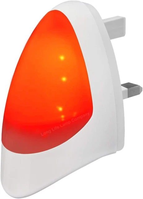 RED AUTOMATIC LED Night Light - Plug in & Energy Saving Dusk 2 Dawn LED ...