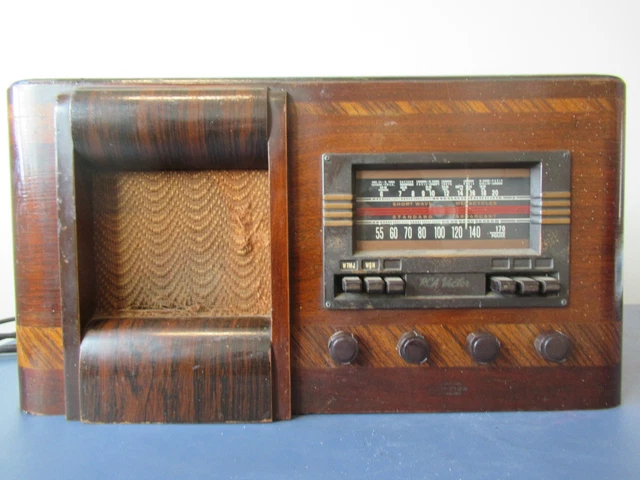 1939 RCA VICTOR AM Radio Model T-62 Wood Case 6 Tubes Wood $49.08 ...