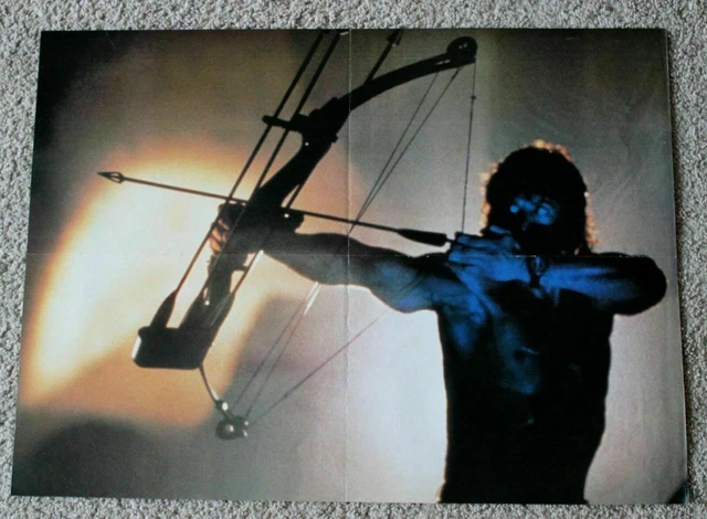 SYLVESTER STALLONE 1980S Rambo Crossbow Shirtless Action Magazine ...