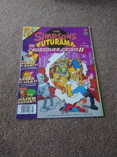 BONGO SIMPSONS COMICS Futurama Crossover #103 March 2005 £8.00 ...