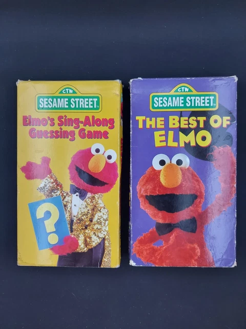 ELMO'S SING-ALONG GUESSING Game Sesame Street VHS 1991 W/Poster New ...