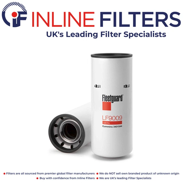 FLEETGUARD LF9009 LUBE Filter - Genuine Fleetguard - NEXT DAY DELIVERY ...