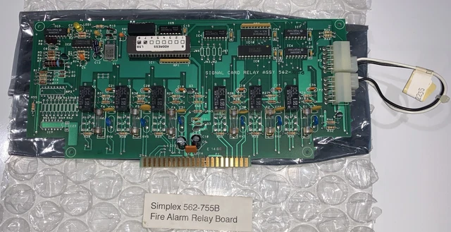 SIMPLEX 562-755 B 0562755 Rev B Fire Alarm Signal Card Relay Board $45. ...