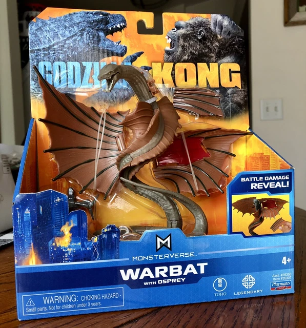 PLAYMATES TOYS MONSTERVERSE Godzilla Vs Kong Warbat 6 pollici con ...