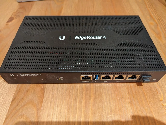 UBIQUITI EDGEROUTER 4 ER-4 Gigabit Ethernet Router w/ SFP $80.00 - PicClick