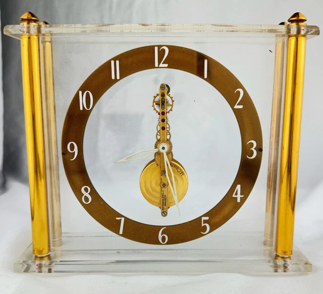 VINTAGE JAEGER LECOULTRE Mechanical Baguette Inline Movement Mantle ...