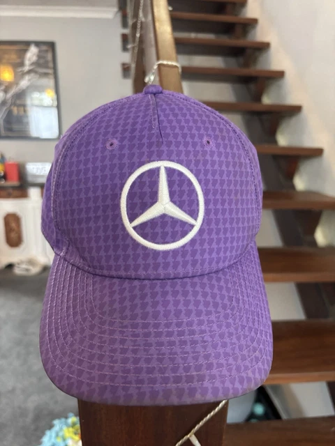 MERCEDES AMG PETRONAS Formula 1 2023 Lewis Hamilton Purple Baseball Cap ...