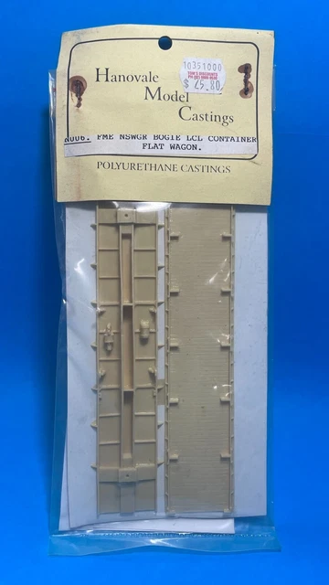 VINTAGE TRAIN CARRIAGE Railway HO Model Kit NSWGR SRA Bogie Flat Wagon ...