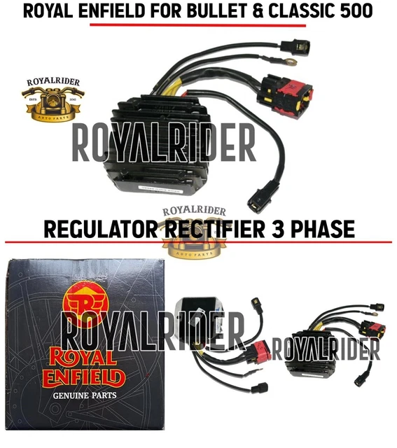 PER ROYAL ENFIELD "REGOLATOR RECTIFIER 3 FASE" Per Bullet e Classic ...