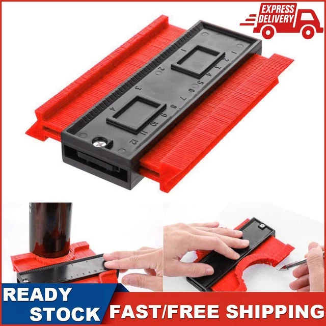 CONTOUR GAUGE ERGONOMIC Template Measuring Tool for Corner Pipe Tile ...