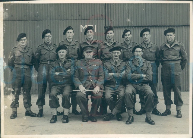 WW2 ROYAL ENGINEERS Group photo OCTU 6.3x4.5" Orig Photo Ackrill ...