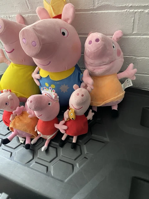 PEPPA PIG soft toy plush bundle 7 total children’s play fun VGC £12.99 - PicClick UK