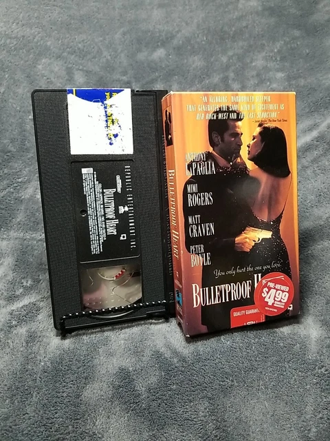 BLOCKBUSER BULLETPROOF HEART (VHS 1995) Anthony LaPaglia Mimi Rogers ...