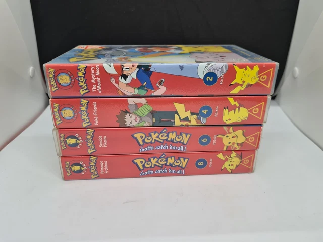ORIGINAL POKEMON VHS Bundle Including # 2,4,6,8 VHS VGC Free Aus ...