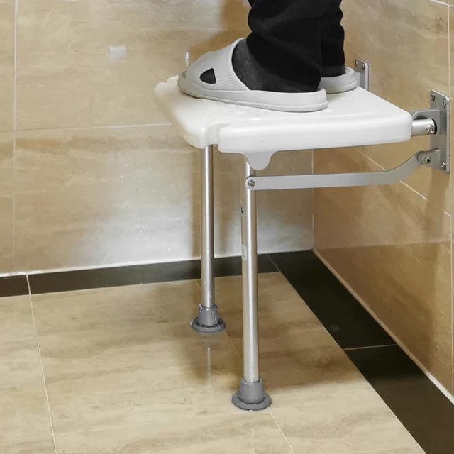 WALL MOUNTED MATERNITY Shower Stool Foldable Wall Mounted Shower Chair ...