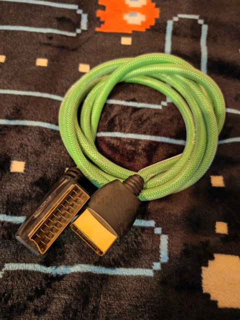 MICROSOFT ORIGINAL XBOX Console RGB Advanced SCART Cable *FULLY TESTED ...