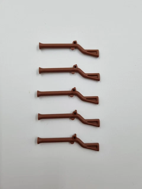 LEGO GUN 2561 soldier Flintlock Musket Pirate Reddish Brown NEW X5 (L2 ...