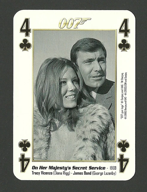 ON HER MAJESTY'S Service James Bond Diana Rigg Single Collector Playing ...