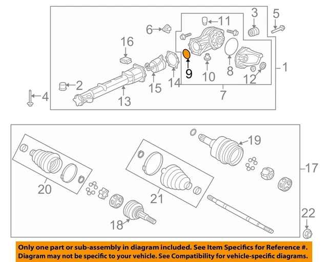 GM OEM DIFFERENTIAL-REAR Suspension-Housing Assembly Front Seal ...
