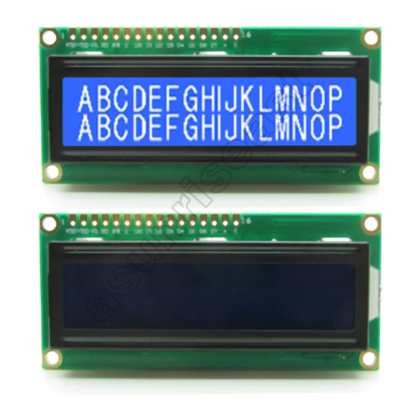 1602 16X2 CHARACTER LCD Display Module Blue Backlight HD44780 for ...