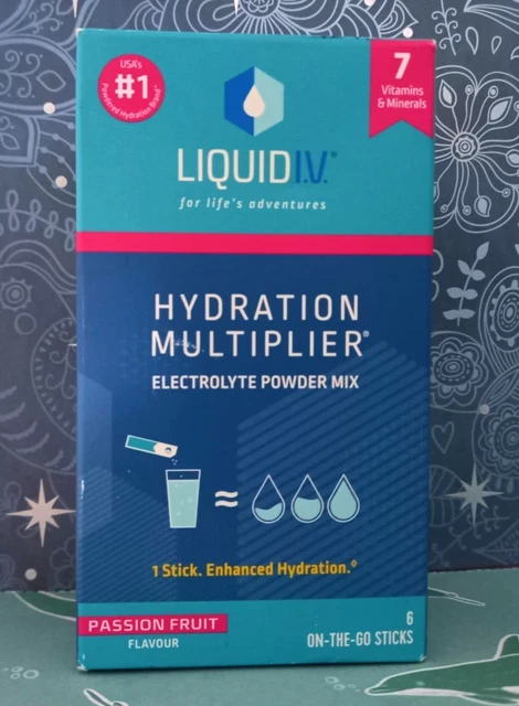 LIQUID I.V. HYDRATION Multiplier Electrolyte Powder Mix 6 Sticks ...