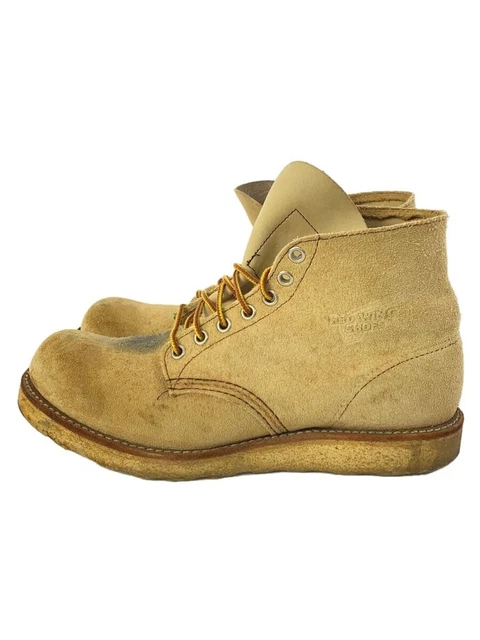 RED WING LACE-UP Boots 6 Inch Plain Toe/25.5Cm/Cml/Suede 982 £278.61 ...