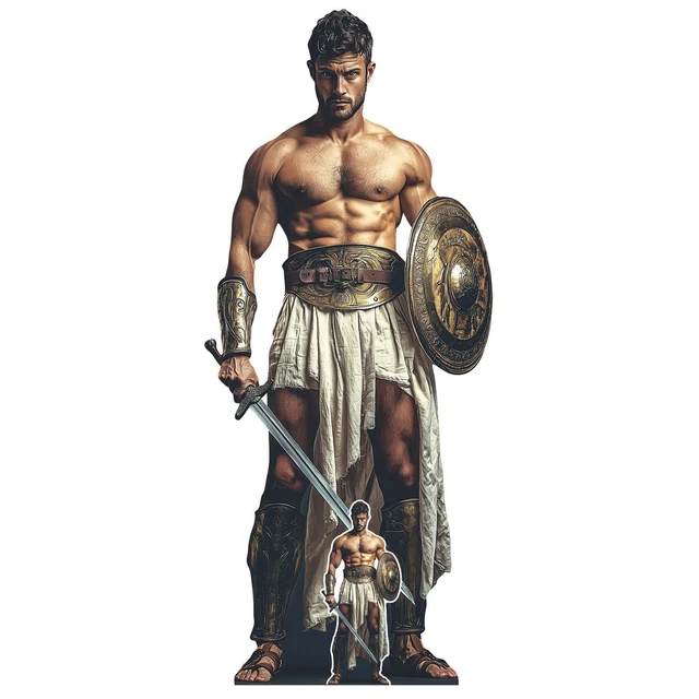 ROMAN GLADIATOR LIFESIZE Cardboard Cutout / Standee with Free Mini £40. ...