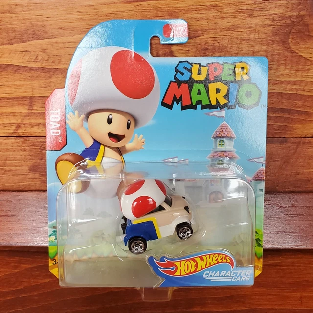NINTENDO SUPER MARIO Character Cars Toad- Hot Wheels (2017) #6 of 7 $12 ...
