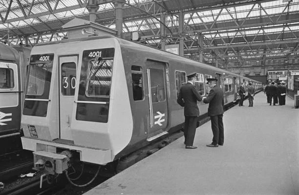 NEW BRITISH RAIL Class 445 4PEP electric multiple unit train OLD PHOTO ...