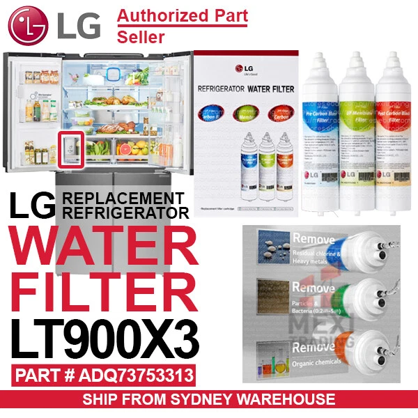 LG 3-TIER LT900X3 / ADQ73753313 Genuine Water Filter for GP-5D906BSL ...