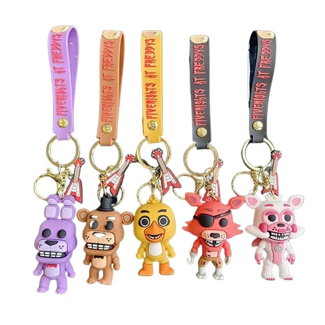 FIVE NIGHTS AT Freddy's Keychains Cosplay FNAF Doll Car Key Ring Bag ...