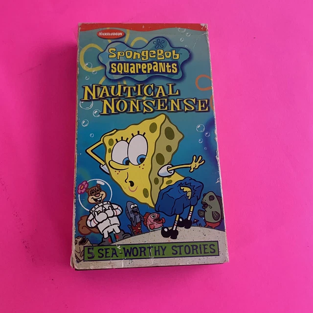 SPONGEBOB SQUAREPANTS * Nautical Nonsense * Vhs * Nickelodeon * Ripped ...