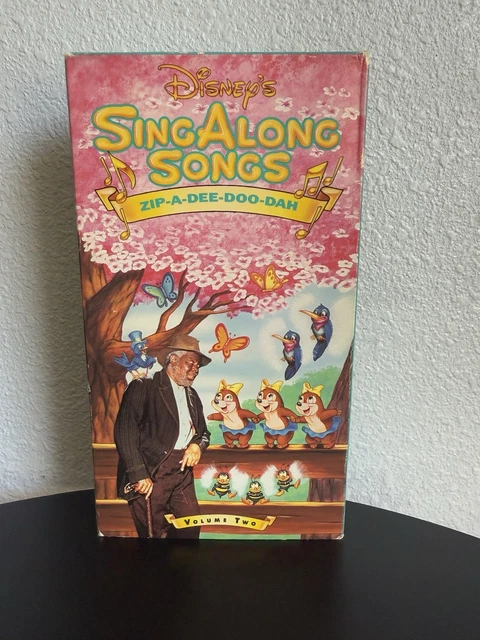 WALT DISNEY SING Along Songs Zip A Dee Doo Dah VHS Video Tape Volume 2 ...