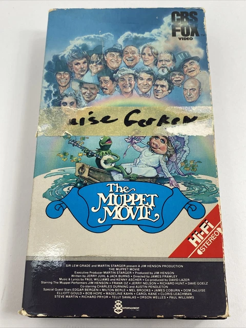 VINTAGE 1984 RARE CBS FOX Video The Muppet Movie Hi Fi Stereo VHS Movie ...