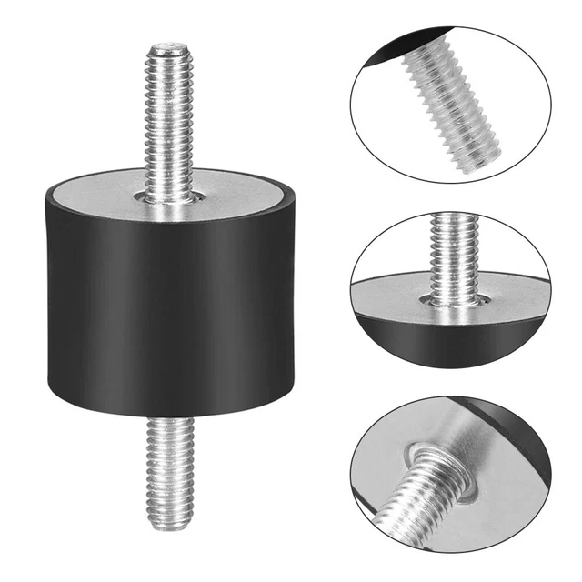 4/8ER GUMMIPUFFER M8 Schwingungsdämpfer Silentblock Gummi-Metall-Puffer ...